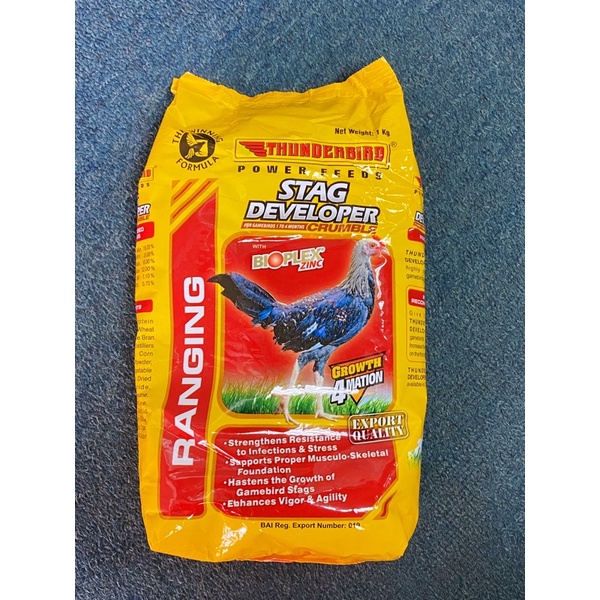 Thunderbird Stag Developer bran for stone chickens 1kg | Shopee Malaysia