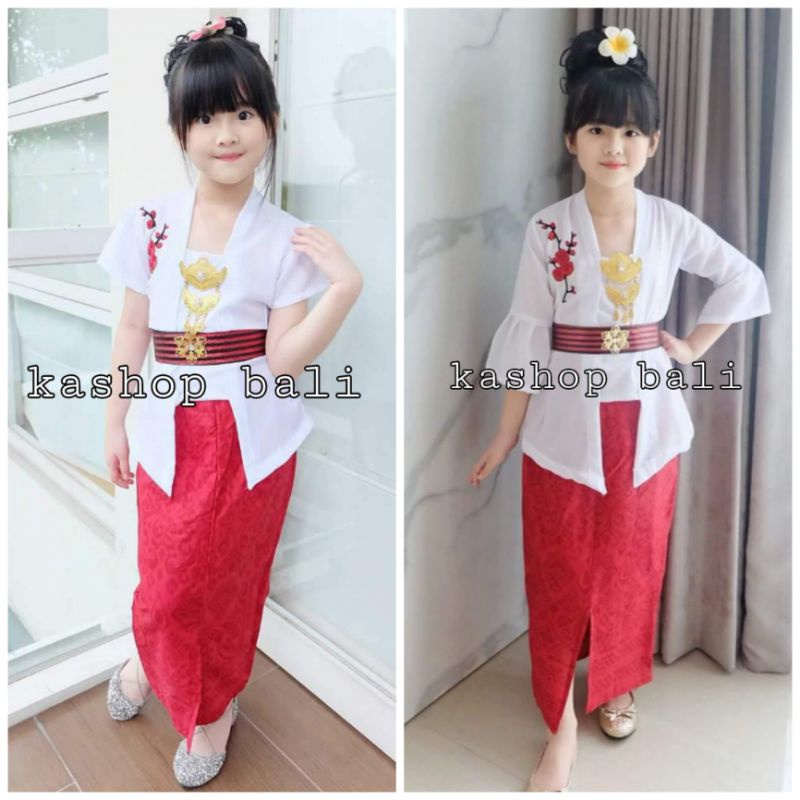 MERAH PUTIH Red And White Children's KEBAYA | Shopee Malaysia