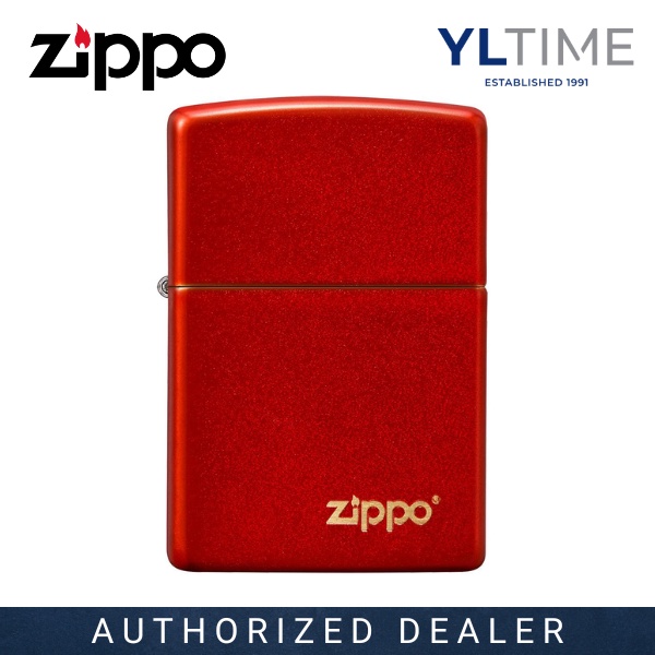 Zippo #49475ZL Classic Metallic Red Zippo Logo Lighter (100% Original & New) | Shopee Malaysia