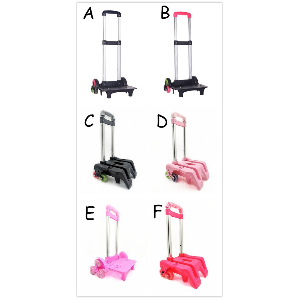 beg sekolah [Clear Stock] !!Please See Description!! 6 Wheel Trolley ...