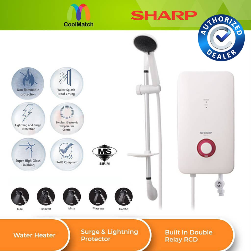 SHARP WHITE COLOUR INSTANT WATER HEATER WH-N115SR | Shopee Malaysia