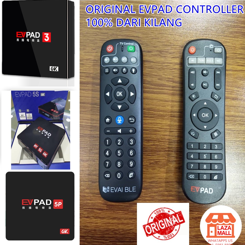 ORIGINAL EVPAD REMOTE CONTROL EVAI BLE RF VOICE CONTROL EV PAD SMART TV ...