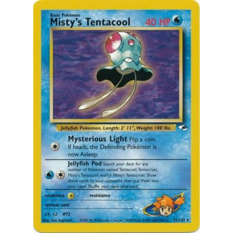 Mistys Tentacool Rare Unlimited Near Mint Condition Shopee Malaysia