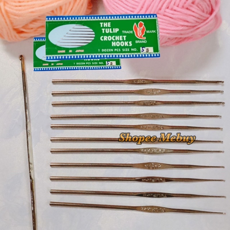 🇲🇾Jarum kait TULIP original [1pc] | Original TULIP crochet hooks ...