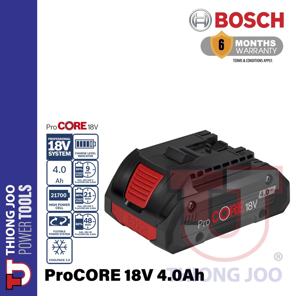 BOSCH ProCORE 18V 4.0Ah BATTERY | Shopee Malaysia