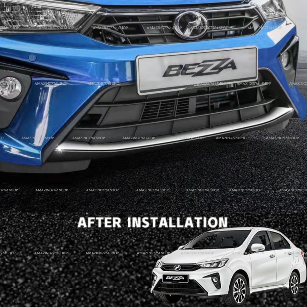 AMAZING PERODUA BEZZA 2019-2024 STAINLESS STEEL CHROME FRONT GRILL TRIM ...