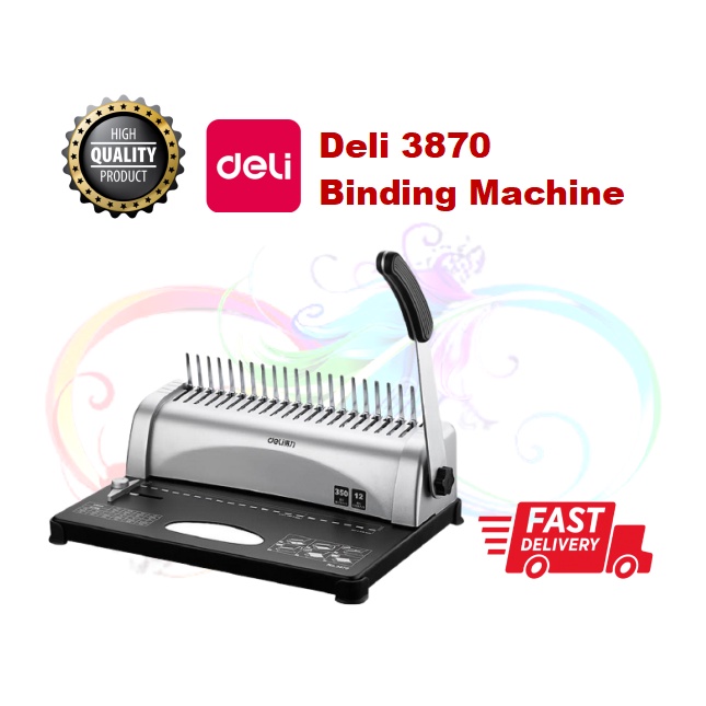 Deli 3870 Binding Machine Books binding 350 Sheet 21 holes 12 Sheets ...