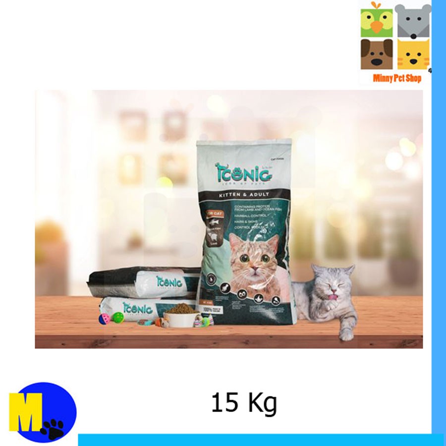 Iconic Cat Food Premium Grade Size 15kg -- | Shopee Malaysia