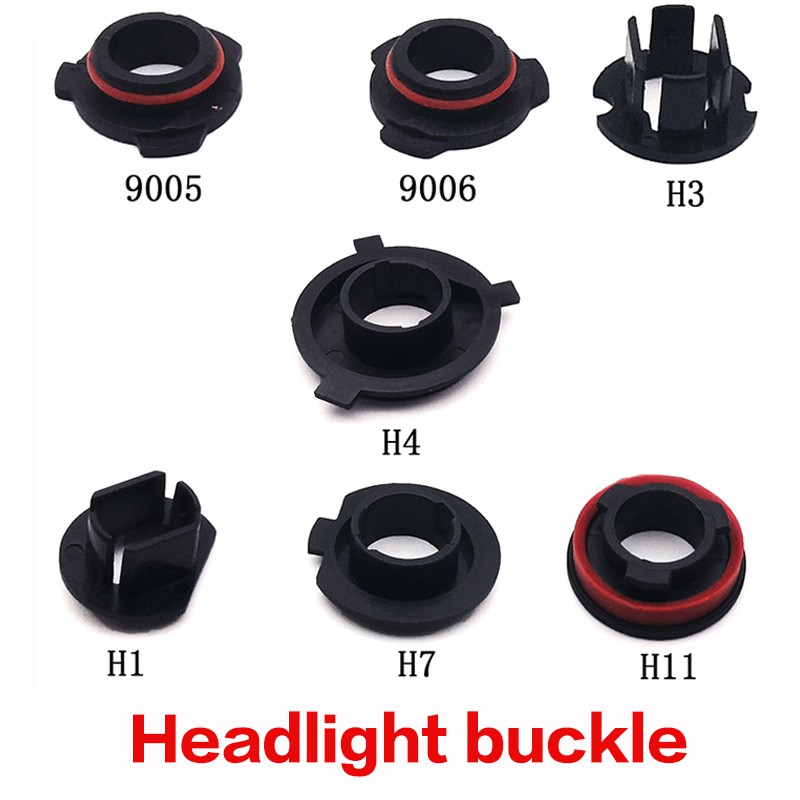 2Pcs LED Car Headlight Adapter Holder Base for H4 H1 H11 Headlamp Light ...