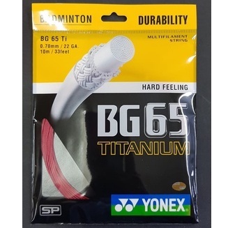 YONEX BG65 TITANIUM BADMINTON STRING(READY STOCK) | Shopee Malaysia