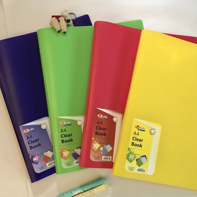 File A4 Clear Holder File / A4 Multi Pocket File / Sijil Holder / A4 ...