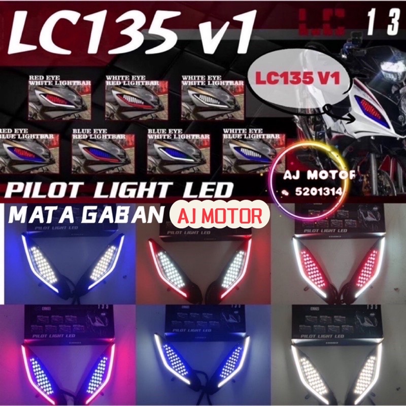 [PNP] YAMAHA LC135 V1 MATA GABAN PILOT LED POSITION LAMP SIGNAL LIGHT / SWITCH ON OFF DOUBLE ...