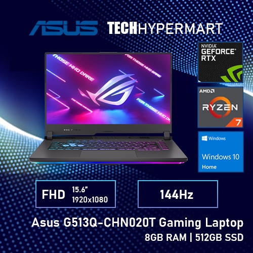 Asus ROG Strix G513Q-CHN020T 15.6" Laptop/ Notebook (Ryzen 7 5800H, 8GB ...