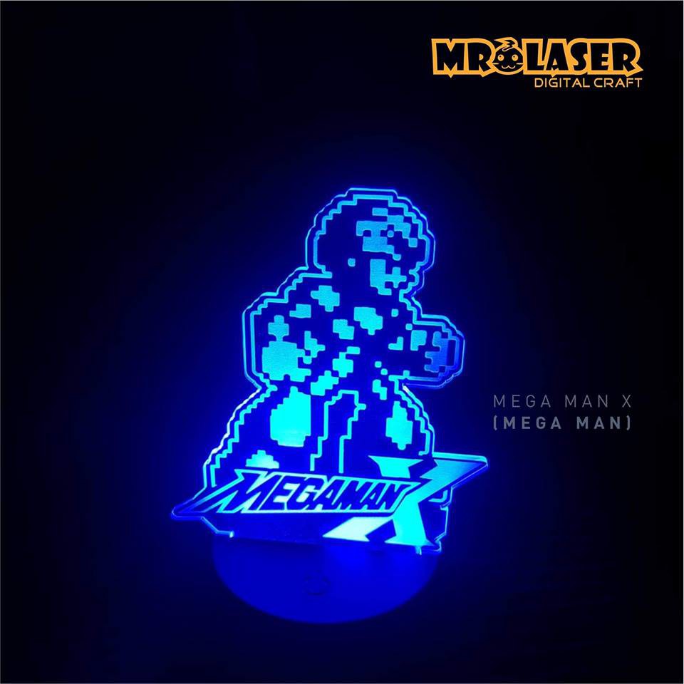 Megaman X_Led Acrylic Lamp by Laser Cutting | Shopee Malaysia