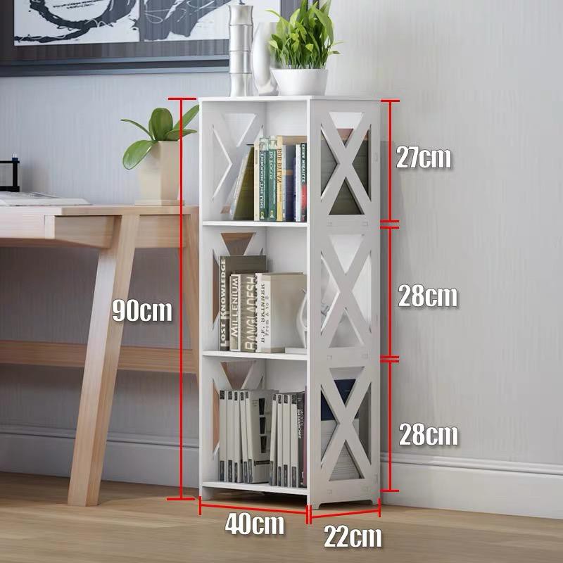 DIY Rak Buku Ikea Style Bookshelf Furniture Office Rack File Stationery ...