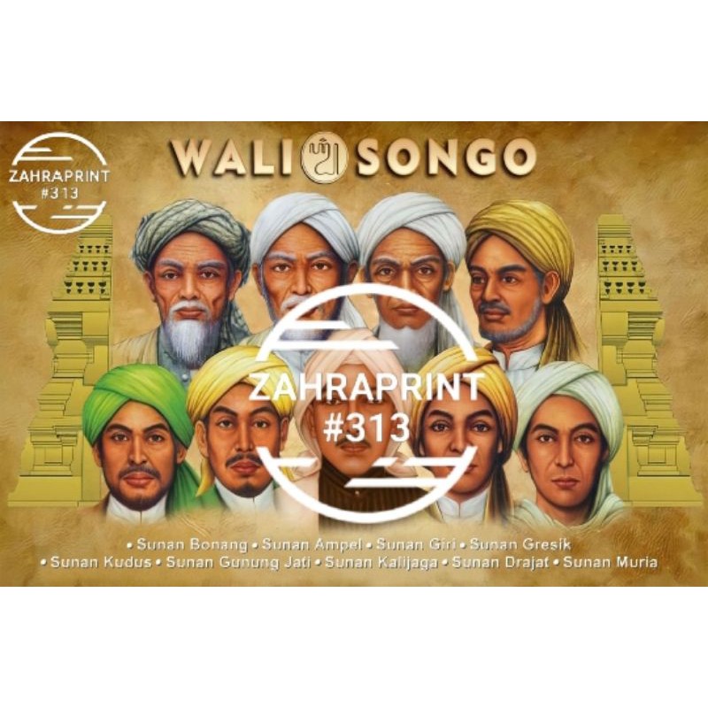 Walisongo Poster/Walisongo Photo/Nusantara Ulama Photo | Laminating A3 ...