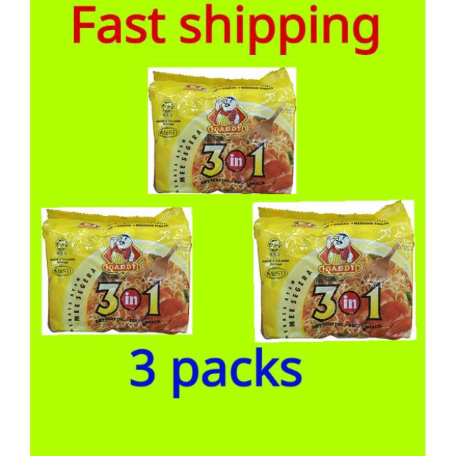 🔥 MCO OFFER 🔥 3 PACKS OF DADDY MEE (爸爸快熟面) | Shopee Malaysia