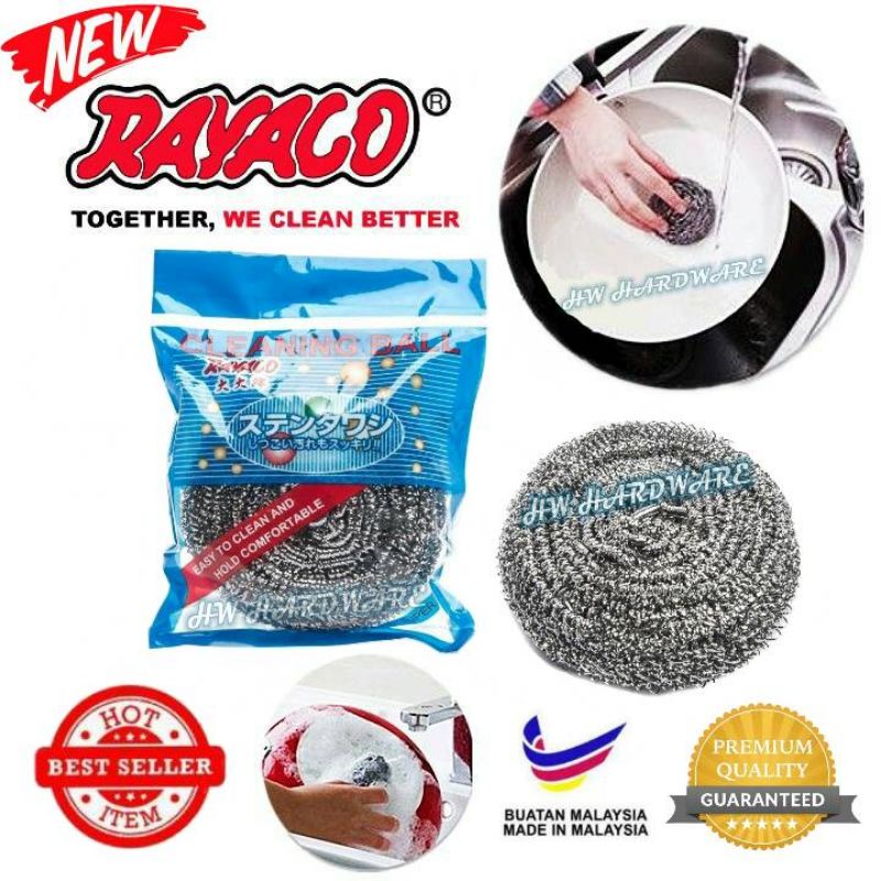 Rayaco Stainless Steel Wire Dish Brush / Berus Wire Kuali / Cleaning ...