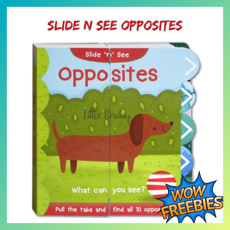 [FREEBIE] Interactive Slide N See Opposites Push Pull Children | Shopee ...