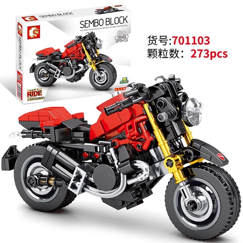 Sembo Block Motorcycle Enjoy The Ride Bike Block Ducati Motorcycle Building Block Toys Gift ...