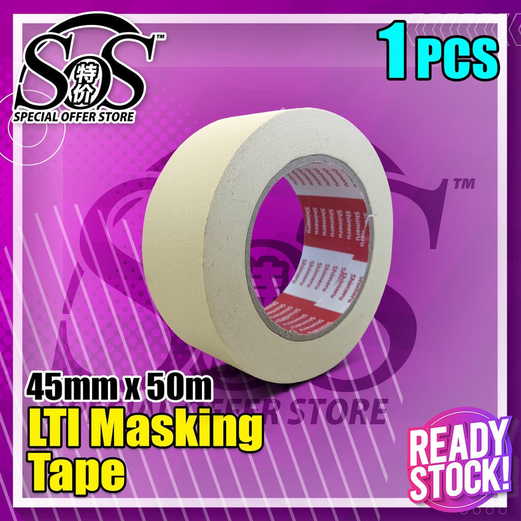 Premium Industry Grade 【 Masking Tape 】 LTI Paper Painting Tape (6mm ...