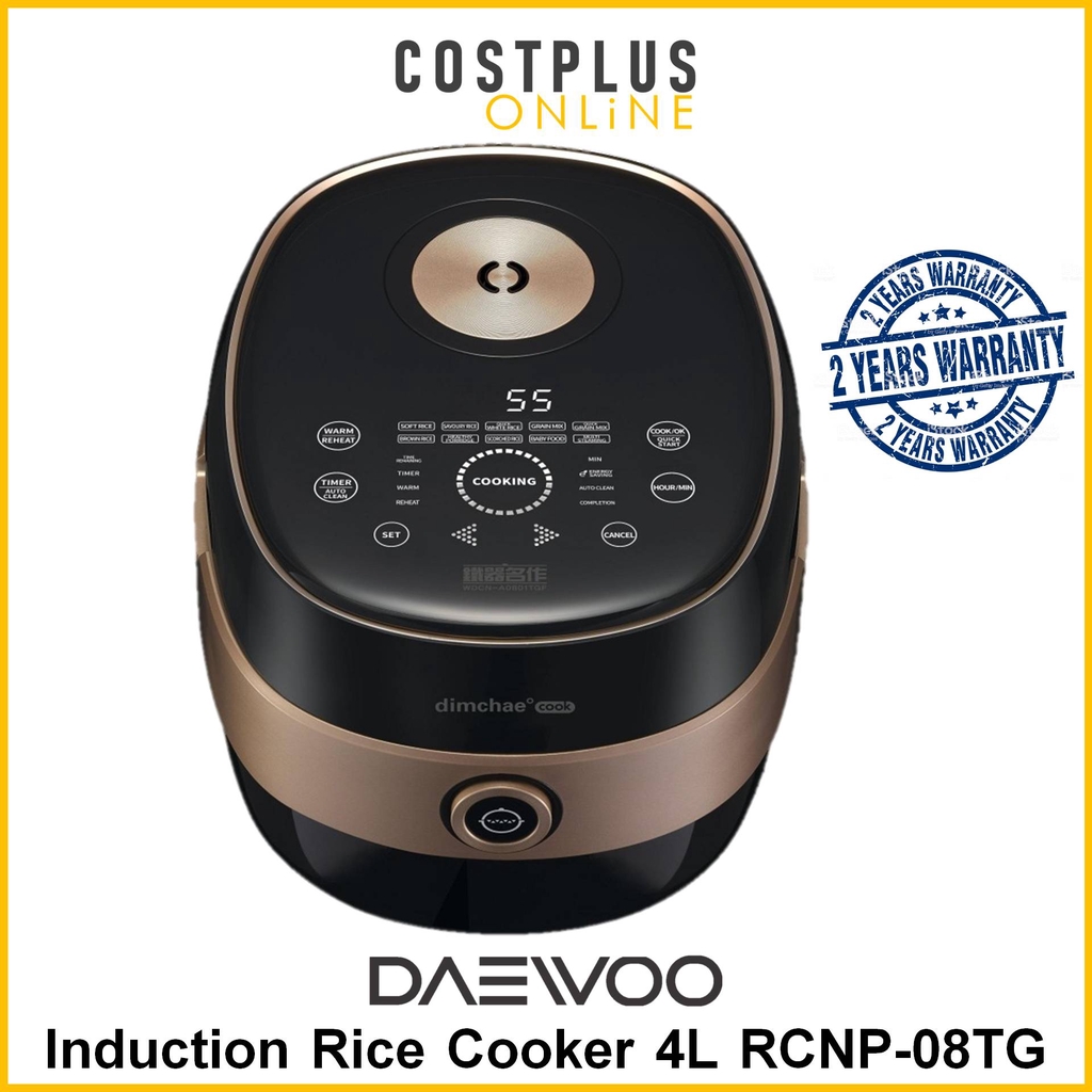 Daewoo RCNP-08TG 4L Induction Heating Digital Rice Cooker (IH ...
