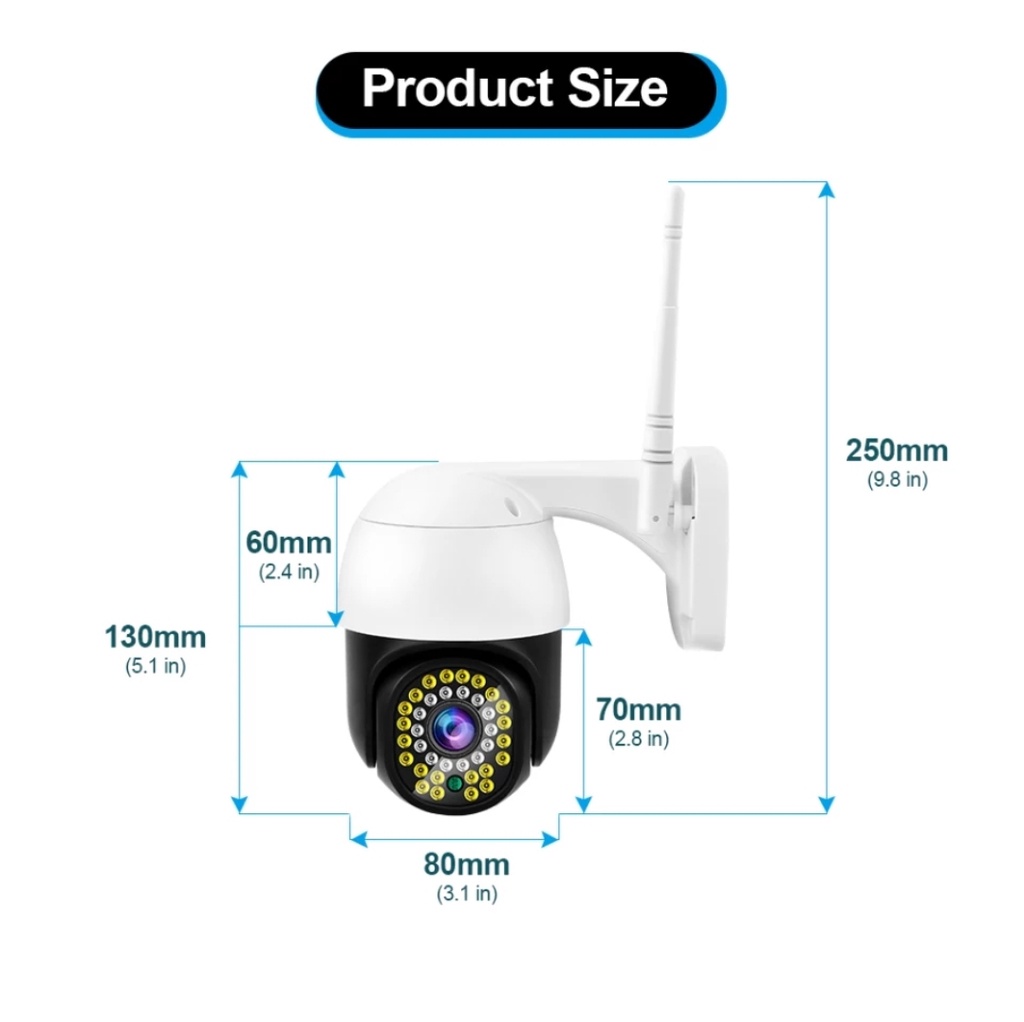 V380 PRO 4G Sim Card 5MP 2.5K Weatherproof Outdoor PTZ Wireless Smart ...