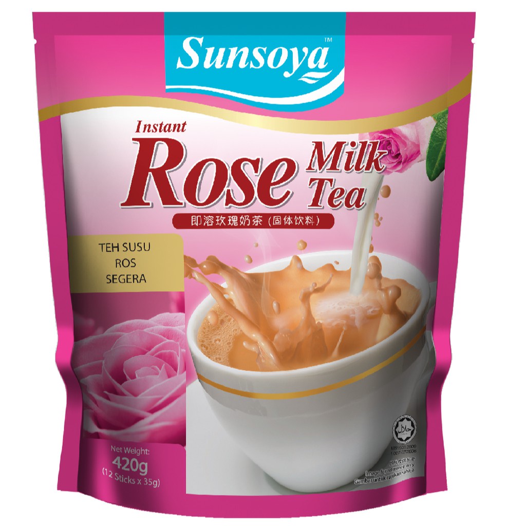 SunSoya Instant Rose Milk Tea (35g x 12 sachet) 玫瑰奶茶 | Shopee Malaysia