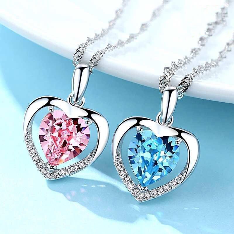 Sterling Silver Necklace Ladies Women Girls Jewelry Necklaces | Shopee ...