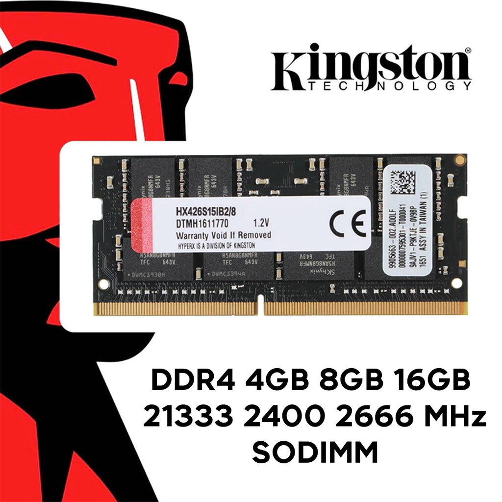 Kingston DDR4 PC4 4GB 8GB 16GB 2133 2400 2666 3200 MHz SODIMM Notebook Laptop Memory RAM For ...