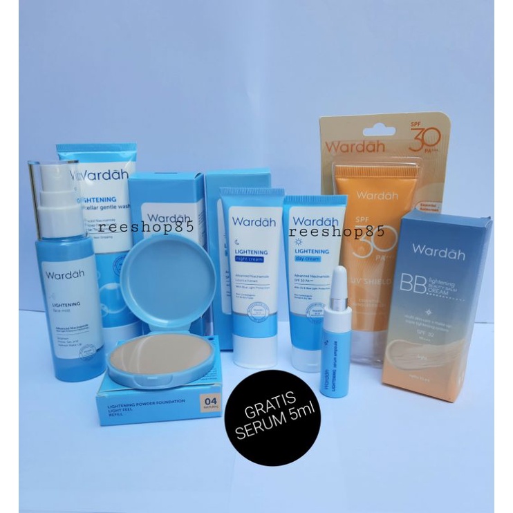 Wardah Lightening Series Skincare Package | Wardah Lightening complete ...