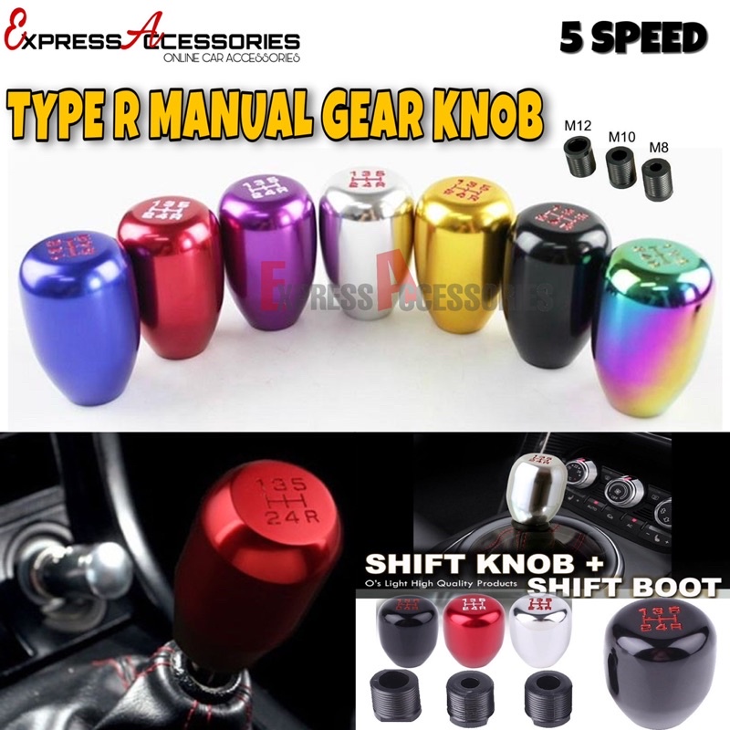 ⚡️Ready Stock⚡️ 5 Speed Type R Gear Sticks Shift Shifter Gear Knob ...