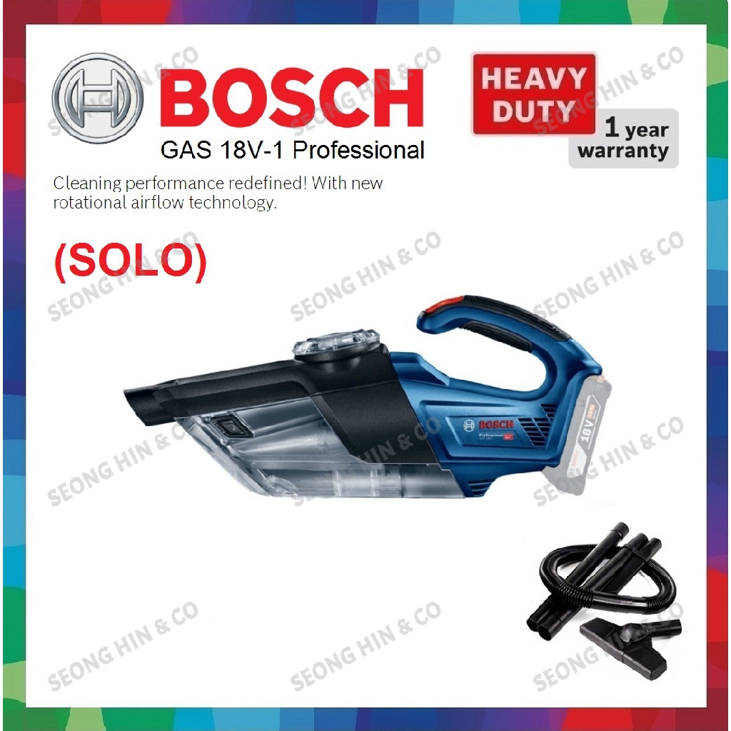 BOSCH 18V HEAVY DUTY GAS18V-1 CORDLESS VACUUM CLEANER GAS 18V 1 ...