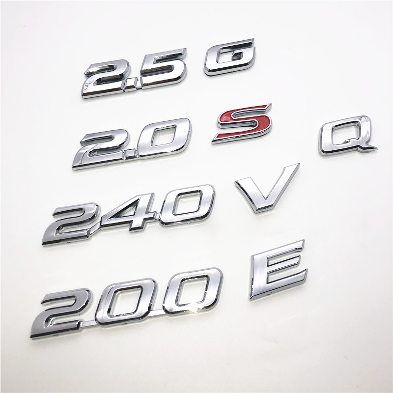 Car 2.0 2.5 240 200G V S E Q Logo for Toyota camry Sign corolla yaris ...