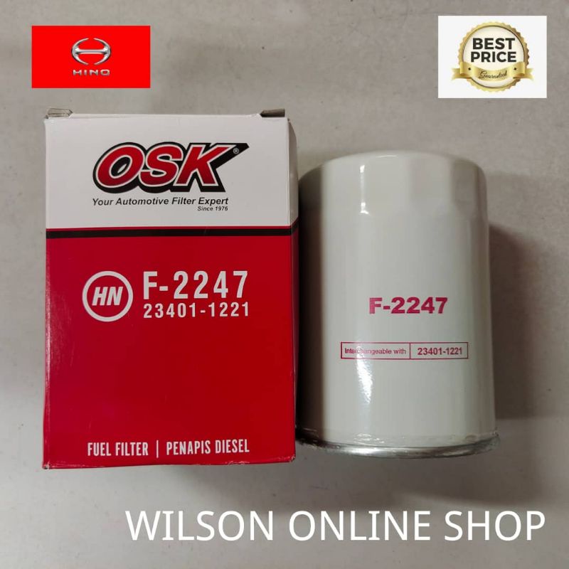 Osk Malaysia Diesel/Fuel filter F-2247 Hino Profia(23401-1221) | Shopee ...