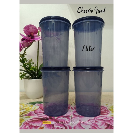 Cheerio Quad Tupperware : Bekas 1 liter | Shopee Malaysia