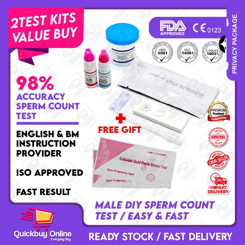 Egens Sperm Count Test at Home/Alat Uji Kesuburan Lelaki /Acurracy 98% ...