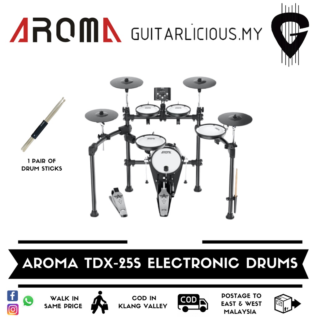 AROMA Digital Drum Set TDX-25S digital drum electronic drum set ...