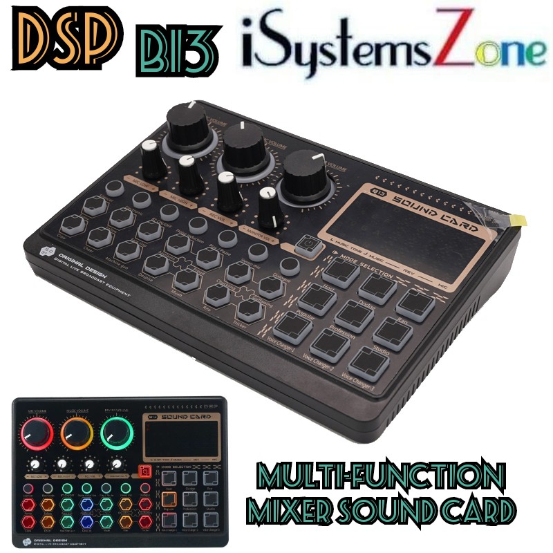 DSP B13 MULTI-FUNCTION MIXER SOUND CARD | Shopee Malaysia