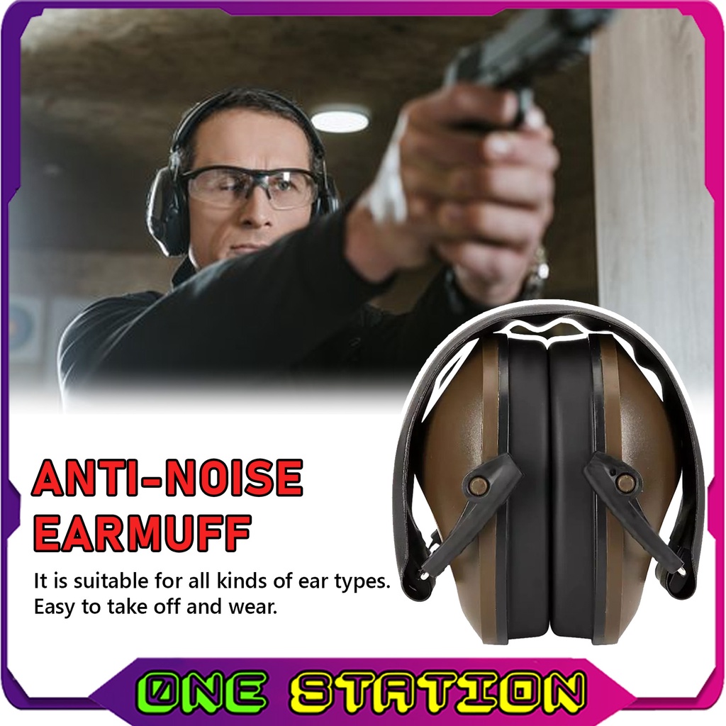 Foldable Hearing Protection Shooting Sport Outdoor Anti-Noise Earmuffs ...