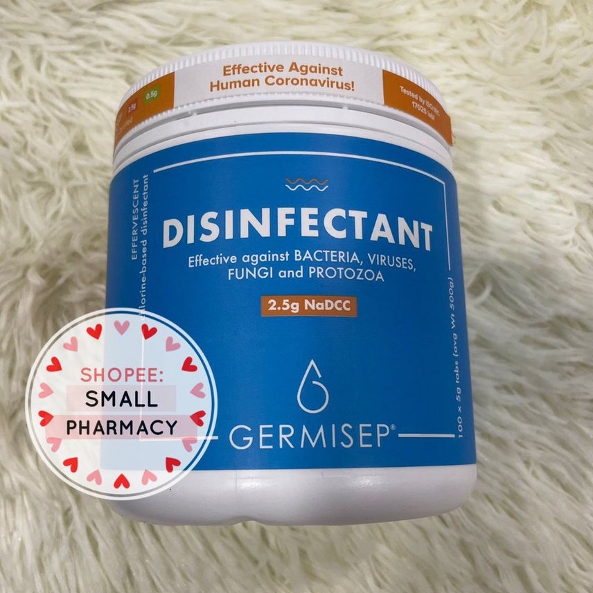 Germisep Effervescent Disinfectant Cleaning Tablets 2.5g (30s 108050 ...