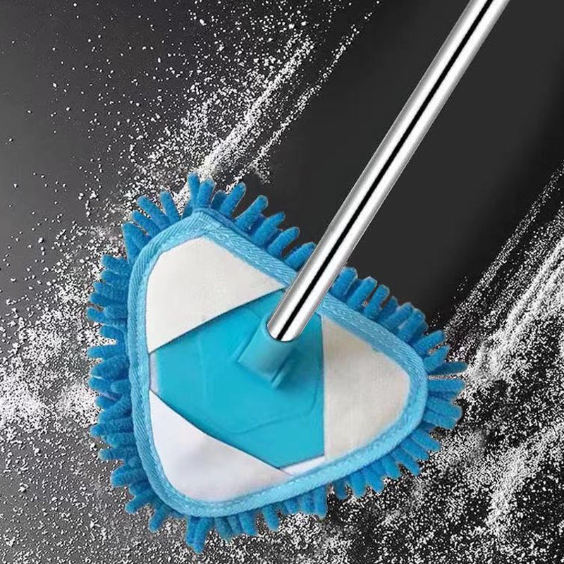 Triangular Lazy Cleaning Mop Broom Rotating 180 Degrees Head Cleaning ...