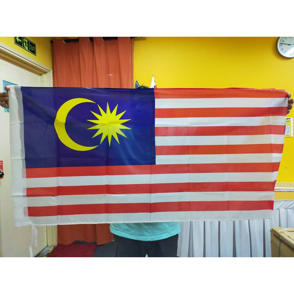 Bendera Malaysia 🇲🇾 @ Malaysia Flag 🇲🇾 2x4ft / 2x8ft / 3x6ft (Polyester ...