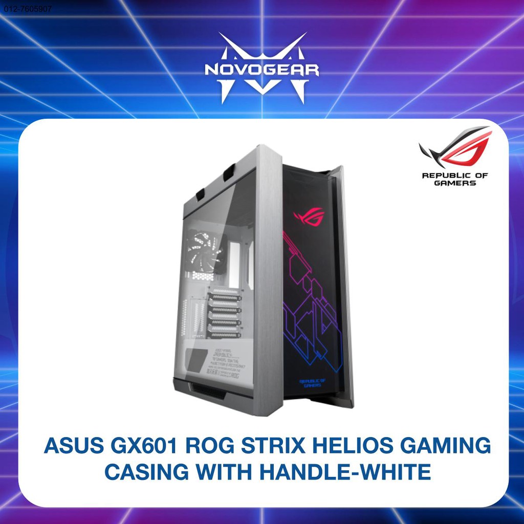 ASUS GX601 ROG STRIX HELIOS GAMING CASING WITH HANDLE-WHITE 90DC0023 ...