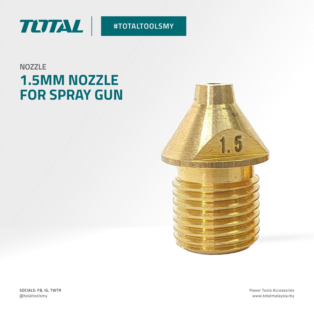 TOTAL Nozzle for Spray Gun (1.5mm) TT3506/TT5006/TT5006-2/TSGLI2001 ...