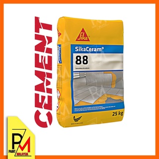 SIKA CERAM 88 Cement Gum For Laying Tiles Adhasive 25KG Gam Simen ...