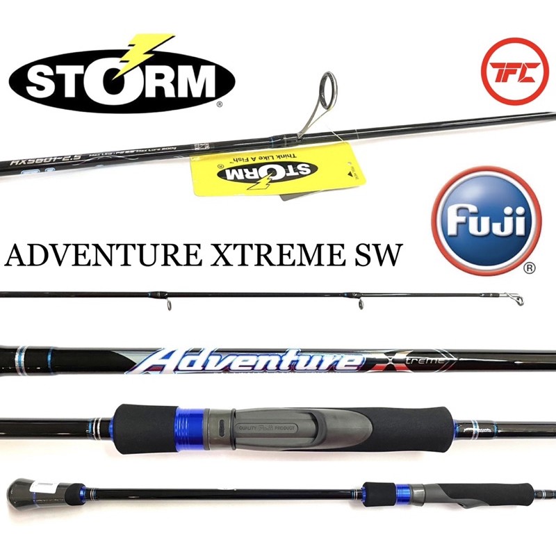 STORM Adventure Xtreme SW Baitcast & Spinning Jigging Rod Fast Jig BC ...