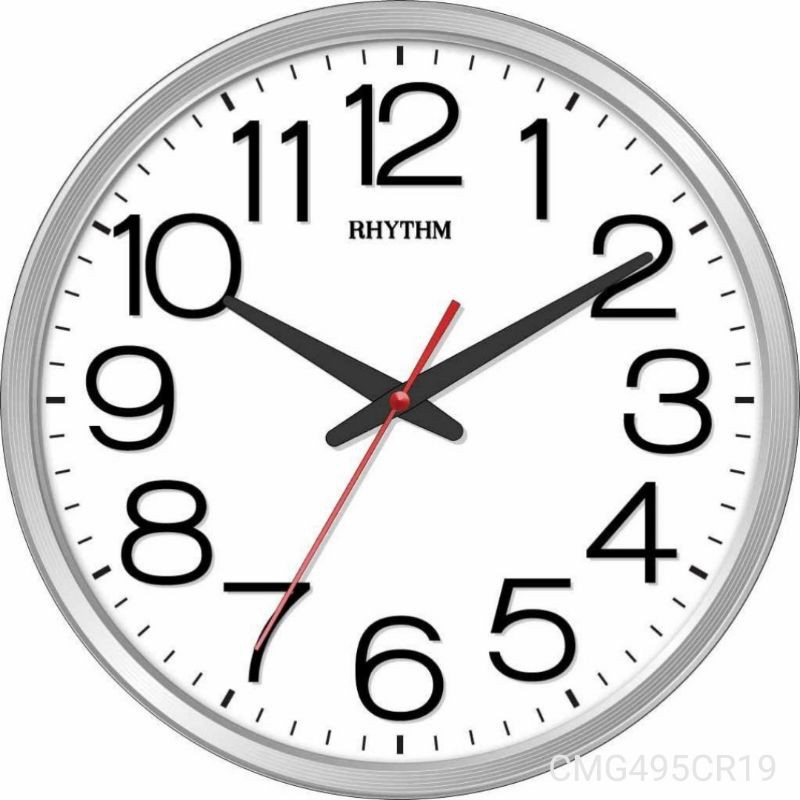 Ready Stock Authentic Rhythm Wall Clock Silent Silky Movement. Jam ...