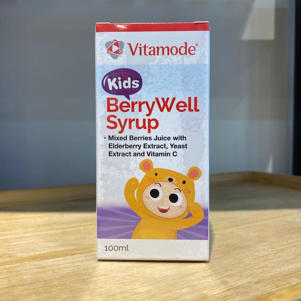 Vitamode Kids BerryWell Syrup 100ml Vitamin C with Mixed Berries Juice, Elderberry Extract ...