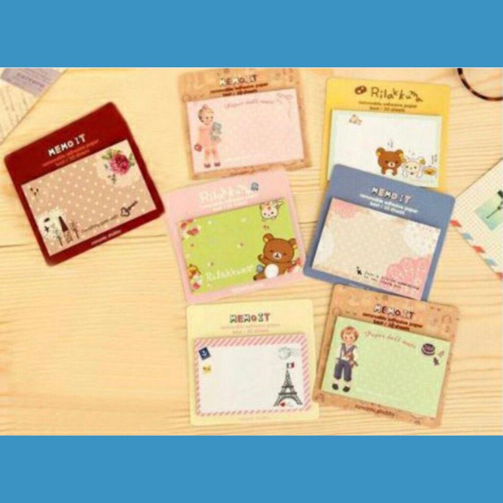 Ready Stock Beautiful Theme Sticky Notes 30 Sheets （Local Seller ...